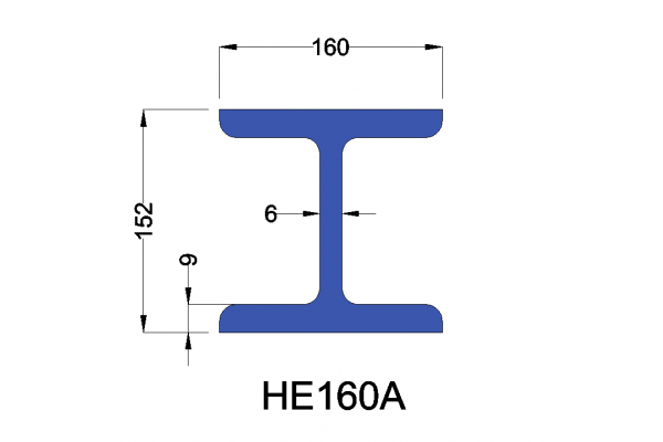 HE160A constructiebalk.nl | Partner van de IJzershop | Online balken