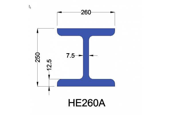 HE260A constructiebalk.nl | Partner van de IJzershop | Online balken