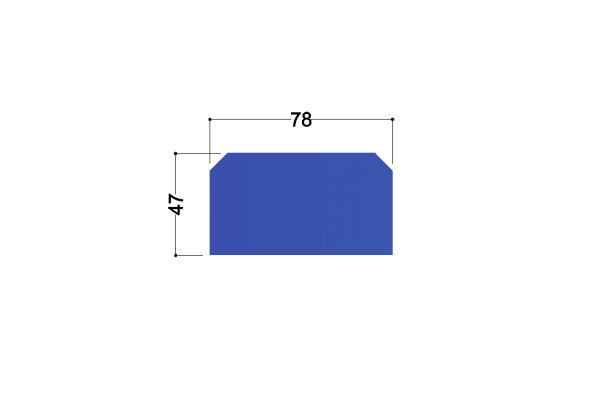 HE100A tussenschot 78x47x10mm | CONSTRUCTIEBALK.NL