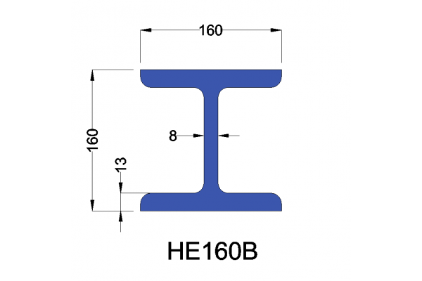 HE160B constructiebalk.nl | Partner van de IJzershop | Online balken